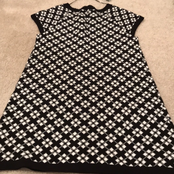 Style & Co. | Dresses | Nwt Style Co Blackwhite Diamond Pattern Dress ...